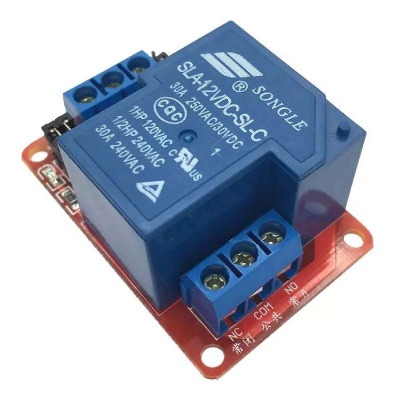 Promo Sale Modul Relay 1 channel 12V 30A Optocoupler High Low Level ...