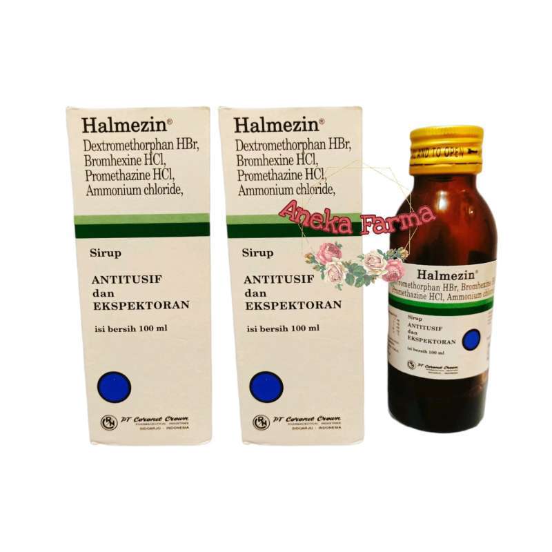 Promo Halmezin sirup batuk pilek 100ml Diskon 21% di Seller Aneka Farma ...