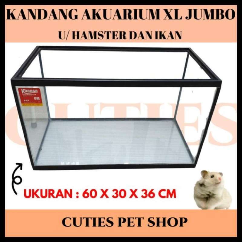 Promo ready stock akuarium xl / kandang hamster jumbo / luas ...