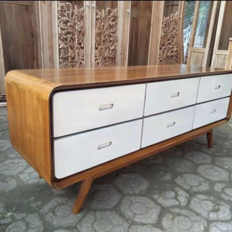 Jual meja bupet tv kayu jati modern di Seller Asia wood - Kota ...