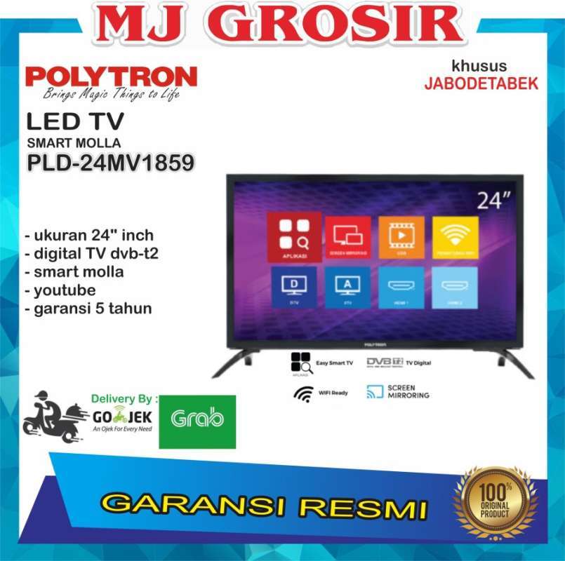 Jual LED TV POLYTRON PLD 24MV1859 24 INCH EASY SMART MOLA di Seller MJ GROSIR Official Store ...