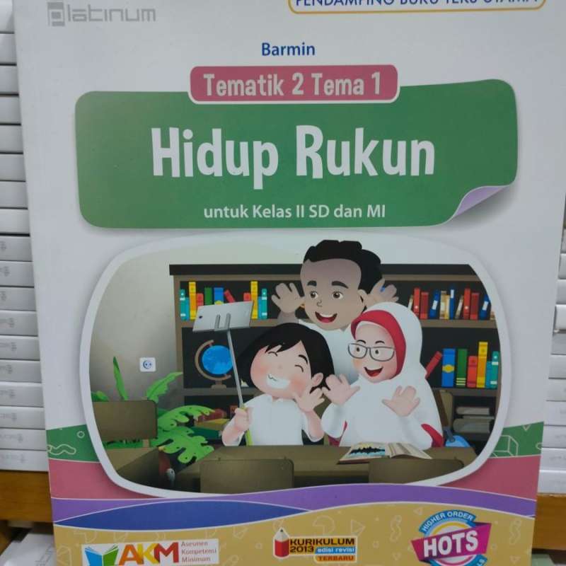 Jual Tematik SD kelas 2 Tema 1 Hidup Rukun AKM Platinum di Seller Giri ...