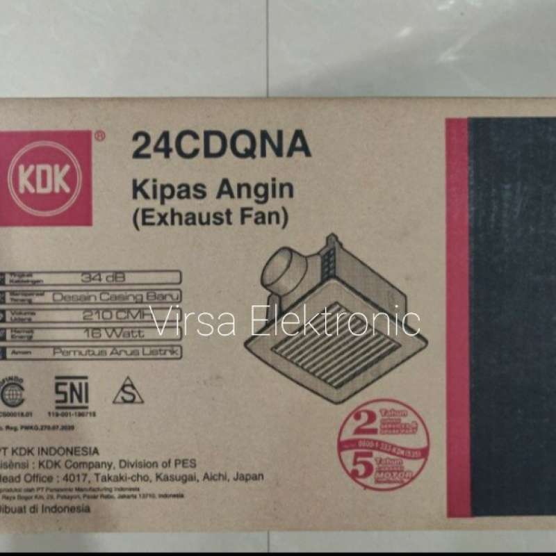 Jual Hexos Exhaust Fan Plafon Kdk 8 Inch 24cdqna Ceiling Di Seller ...
