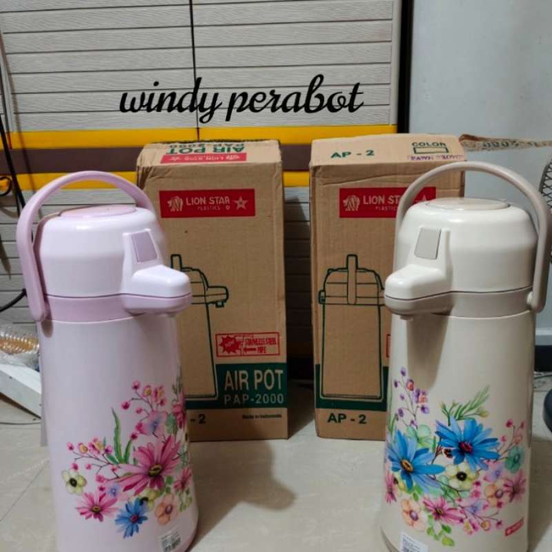 Jual Termos airpot merek lion star dengan kapasitas 2 liter air Motif ...