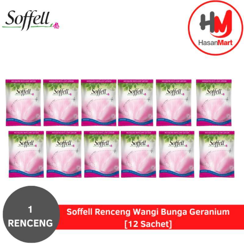 Jual Soffell Renceng Wangi Bunga Geranium [12 Sachet] di Seller HASAN MART - Gudang Blibli | Blibli