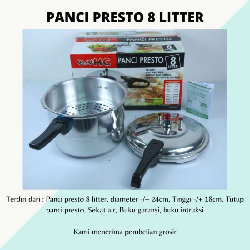 Jual Panci Presto Merk HC 8 Liter Rebus Kukus Daging Hingga Lunak di Seller CobanBaith - Kapuk ...