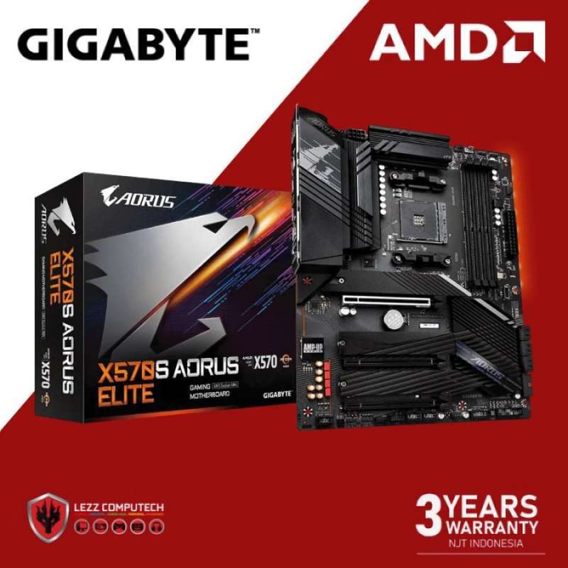 Jual GIGABYTE X570S AORUS ELITE (AMD X570, AM4, DDR4) RYZEN di Seller ...