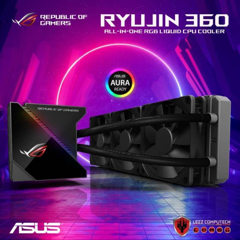 Jual ASUS ROG RYUJIN 360 AIO liquid CPU cooler - RGB AURA SYNC - INTEL ...