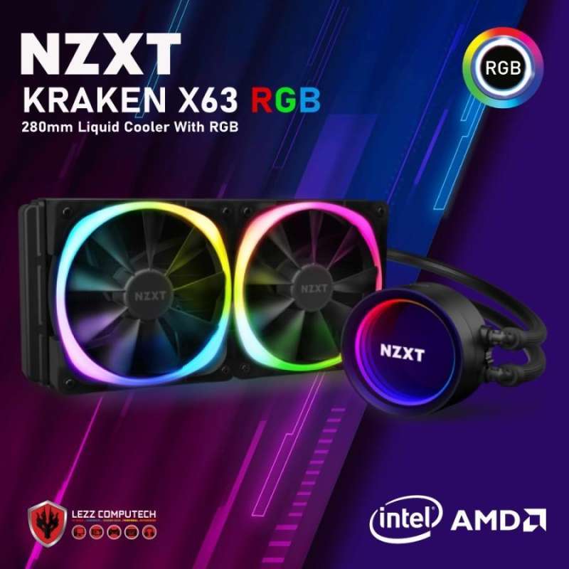 Jual NZXT KRAKEN X63 RGB - 280mm AIO Liquid Cooler with RGB di Seller ...