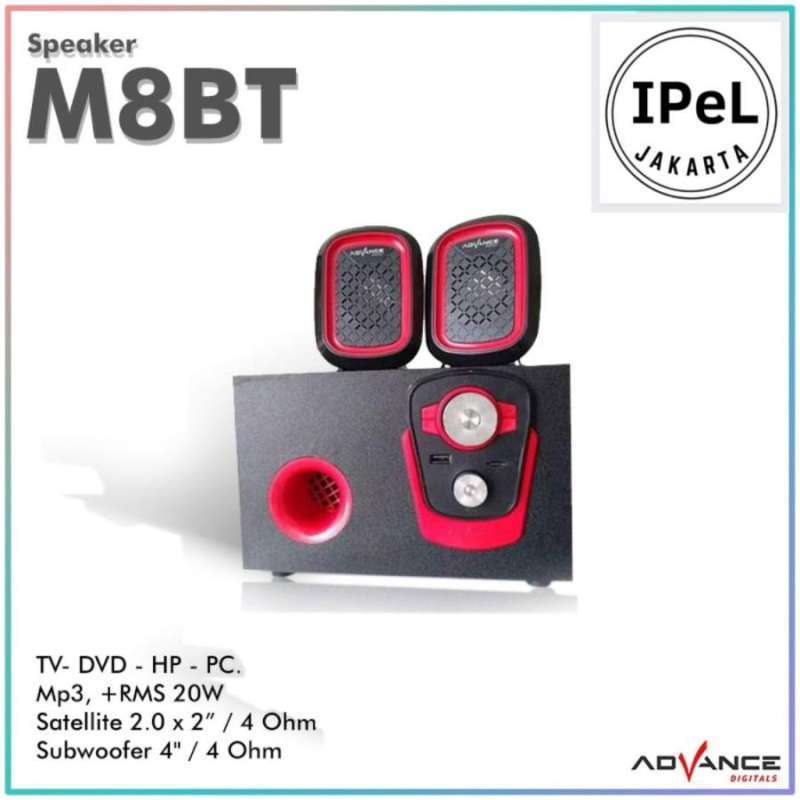 Jual SPEAKER BLUTUT MULTIMEDIA AKTIF ADVANCE M8 / SPEAKER MEJA 2.1 ...