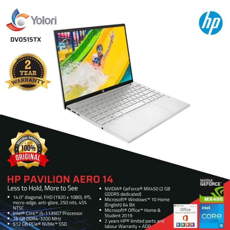 Jual Hp Pavilion Laptop 14-dv0515tx I5-1135g7 16gb Nvidia Mx450 2gb ...