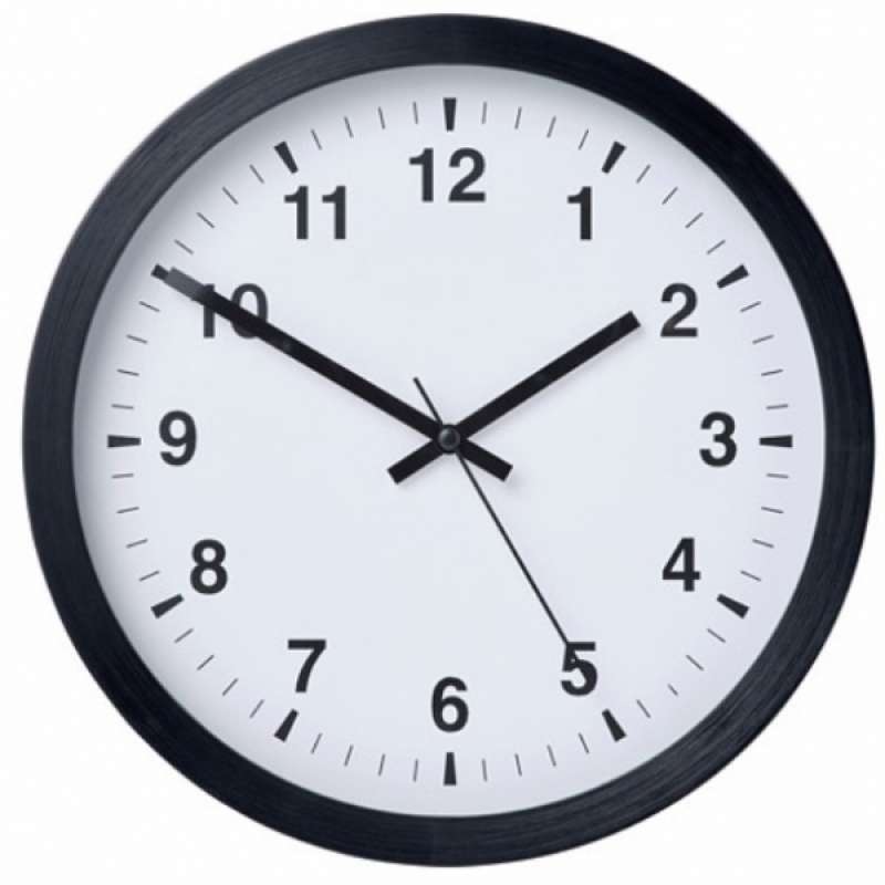 Promo Jam Dinding Bulat Desain Modern Ta Ukuran 28cm _hitam Diskon 16% ...
