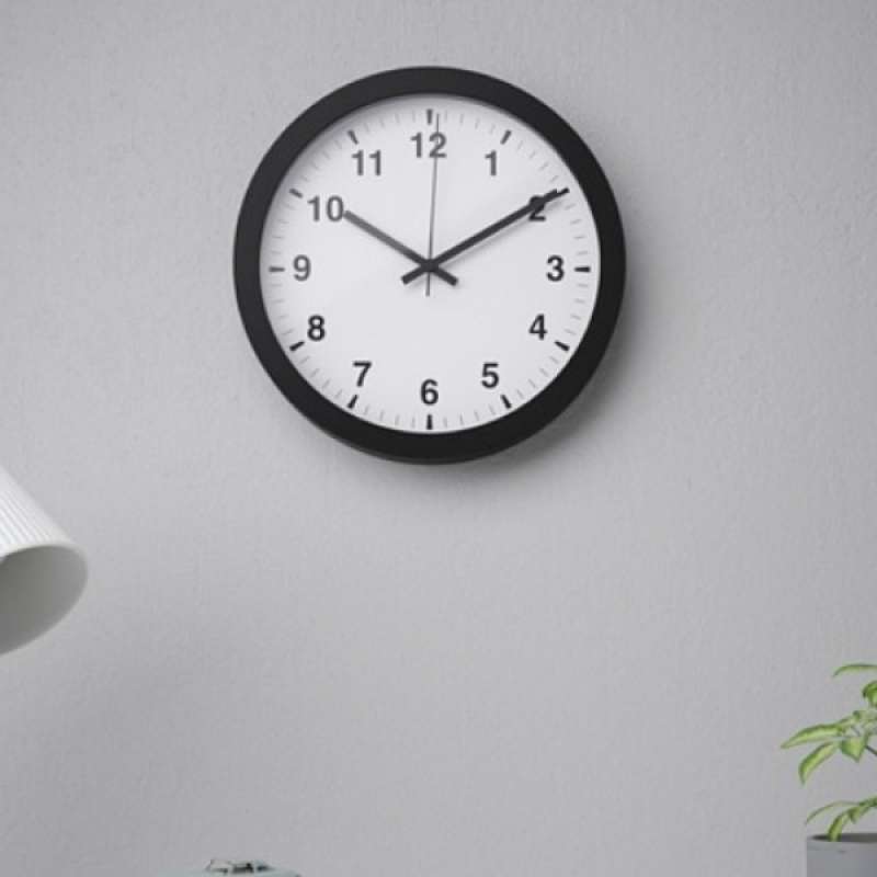 Promo Jam Dinding Bulat Desain Modern Ta Ukuran 28cm _hitam Diskon 16% ...