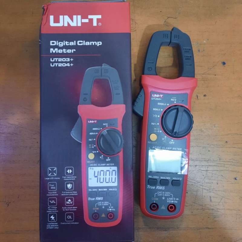 Promo Digital Clamp Meter Tang Amper UNI-T UT204+ Diskon 5% di Seller ...