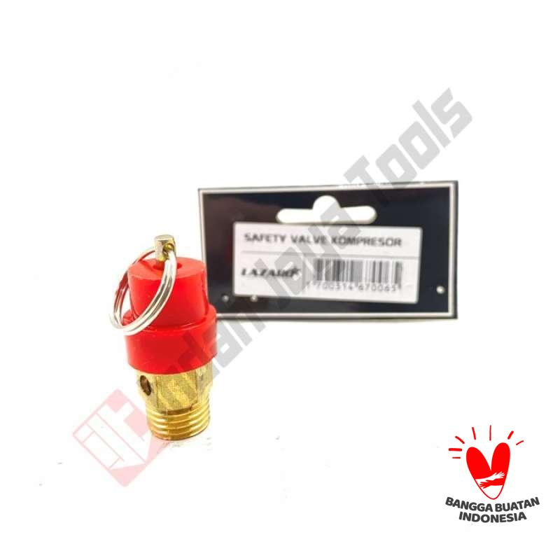 Jual SAFETY VALVE KOMPRESOR Drat 0.25 Inch Tabung 0.25 - 2 HP 8 - 10 Bar di Seller Indah Jaya ...