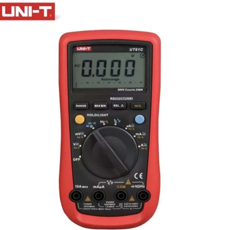 Promo UNI-T UT61C LCD AVOmeter Voltage Multi Meter Capacitance ...