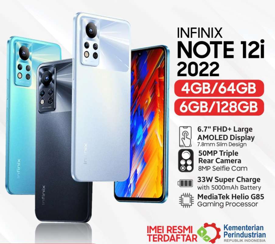 Jual Infinix Note 12i Ram 6/128 Gb Garansi Resmi Di Seller Loteng Ceria ...
