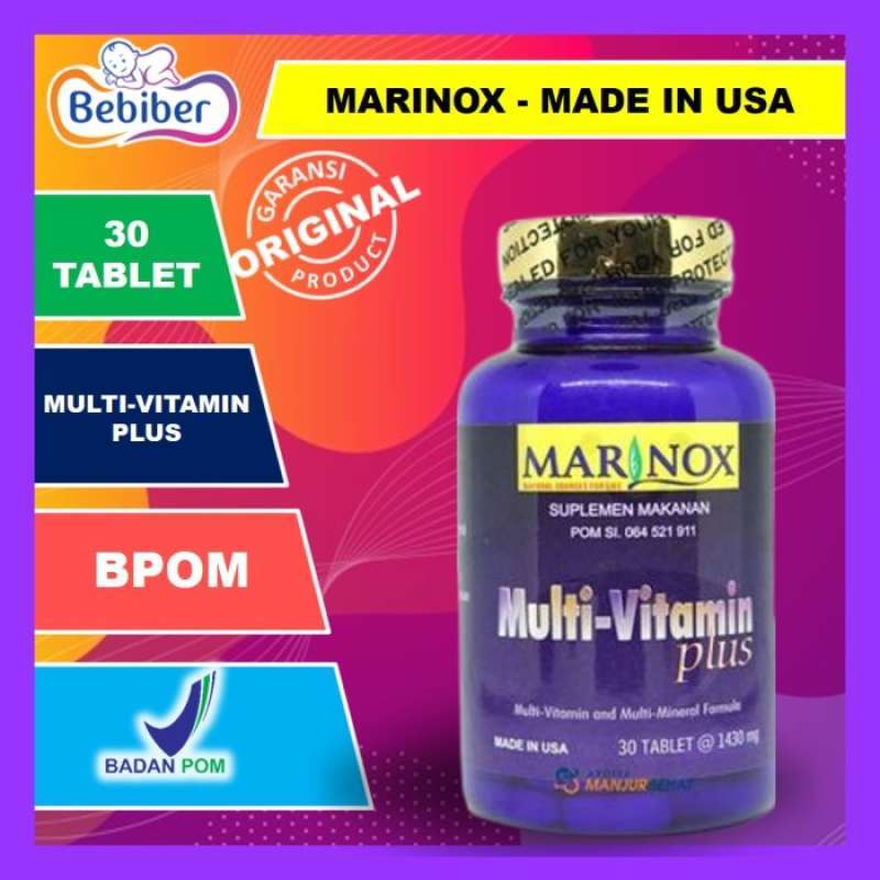 Promo Diskon Of The Year Marinox Multivitamins Plus Isi 30 Tabs ...
