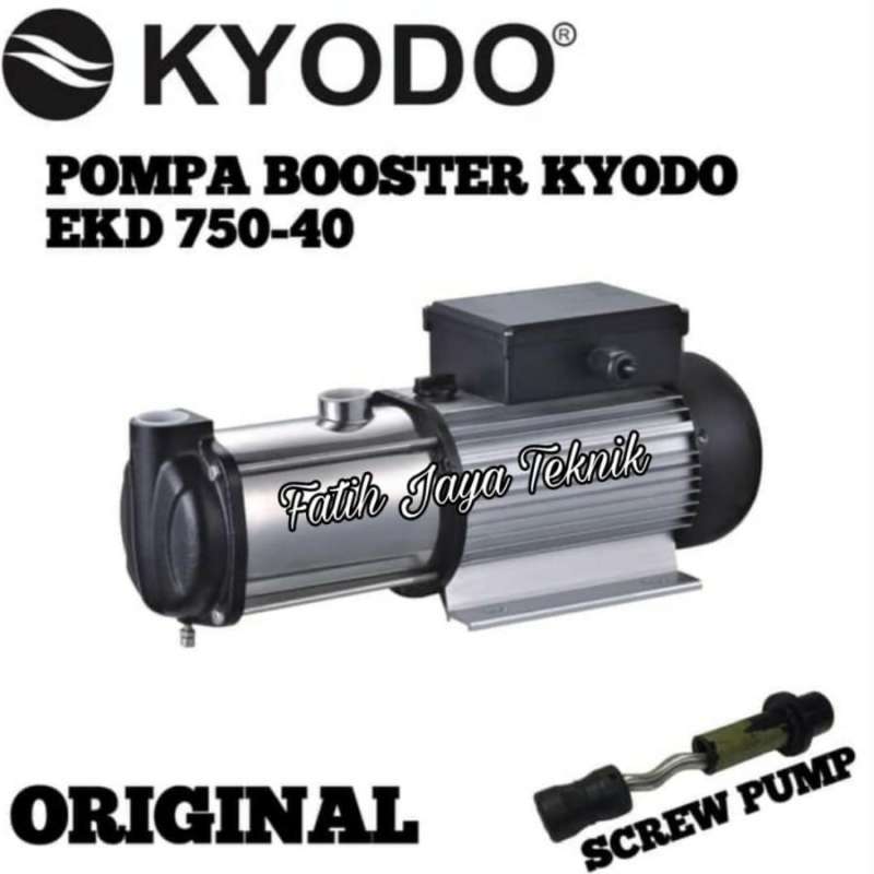 Jual Mesin Pompa Air Booster Ro 2000gpd Screw Pump Kyodo Ekd 750-40 Di ...