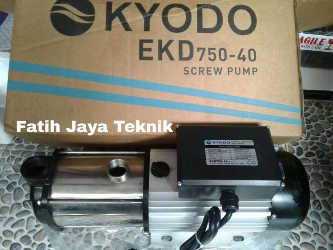 Jual Mesin Pompa Air Booster Ro 2000gpd Screw Pump Kyodo Ekd 750-40 Di ...