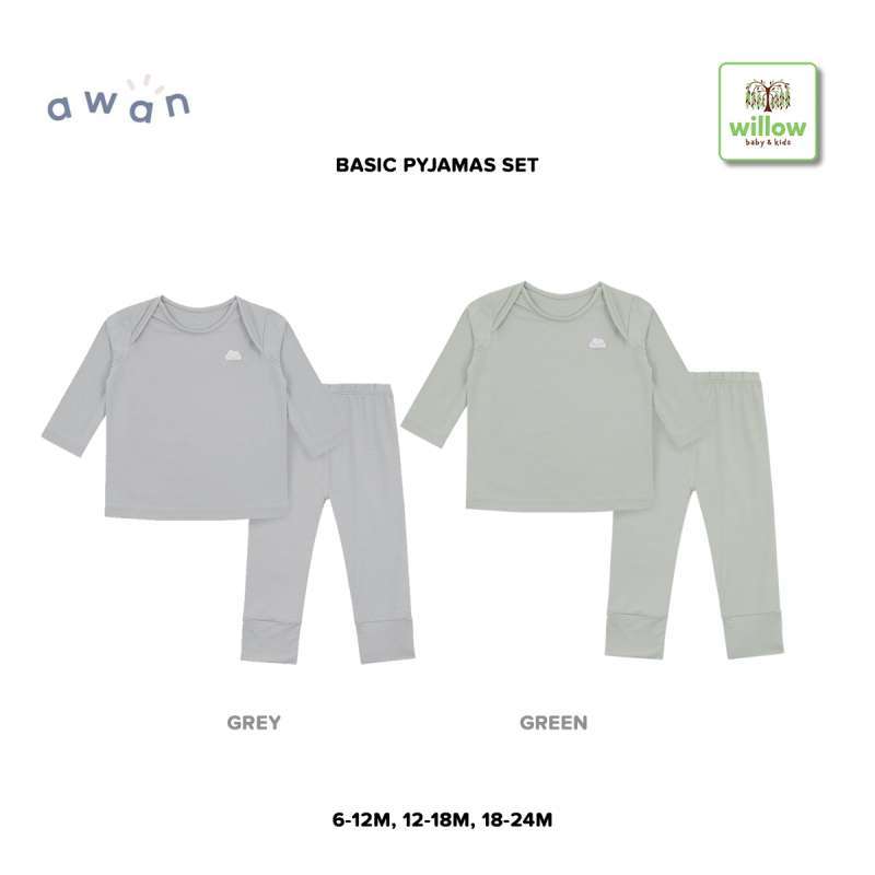 Jual Awan Pyjamas Set Basic - Piyaman Anak di Seller Willow Baby Shop ...
