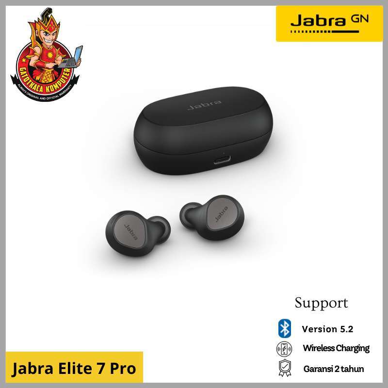 Promo Gatotkaca Komputer Headset Jabra Elite 7 Pro True Wireless Earbuds MultiSensor Voice ...