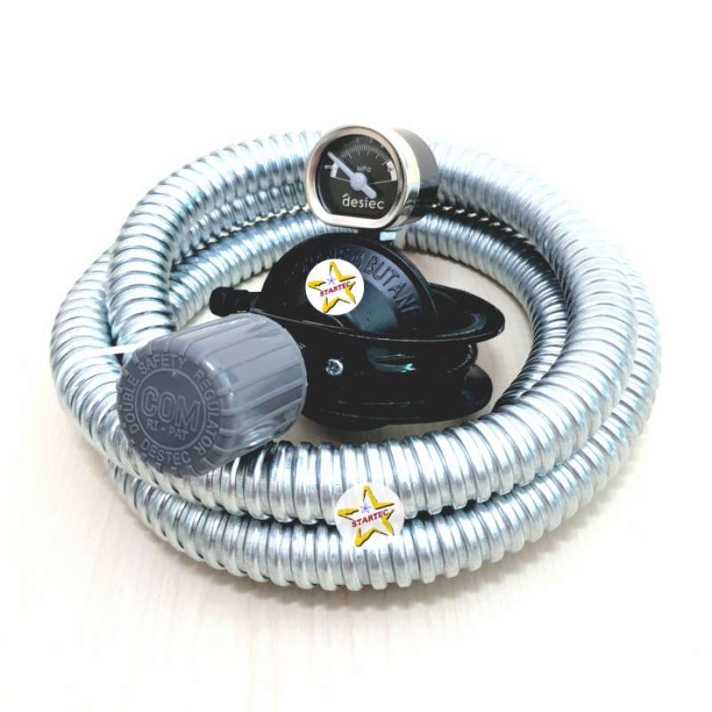 Jual DESTEC COM 201-MSS Regulator Gas dengan Selang TERJAMIN di Seller ...