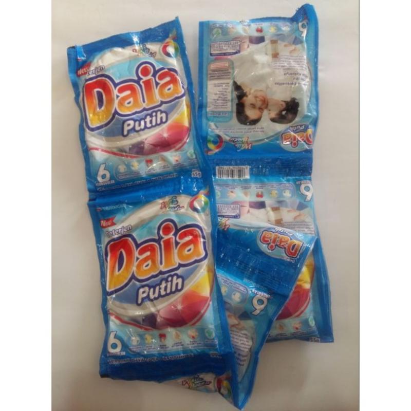 Jual DAIA Detergent - Putih [55 g/6 pcs/ Kemasan Sachet] di Seller ...