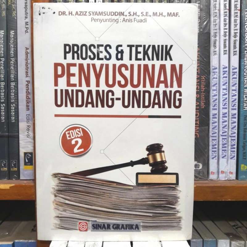 Jual Buku Proses dan Teknik Penyusunan Undang undang di Seller AMC BOOK ...