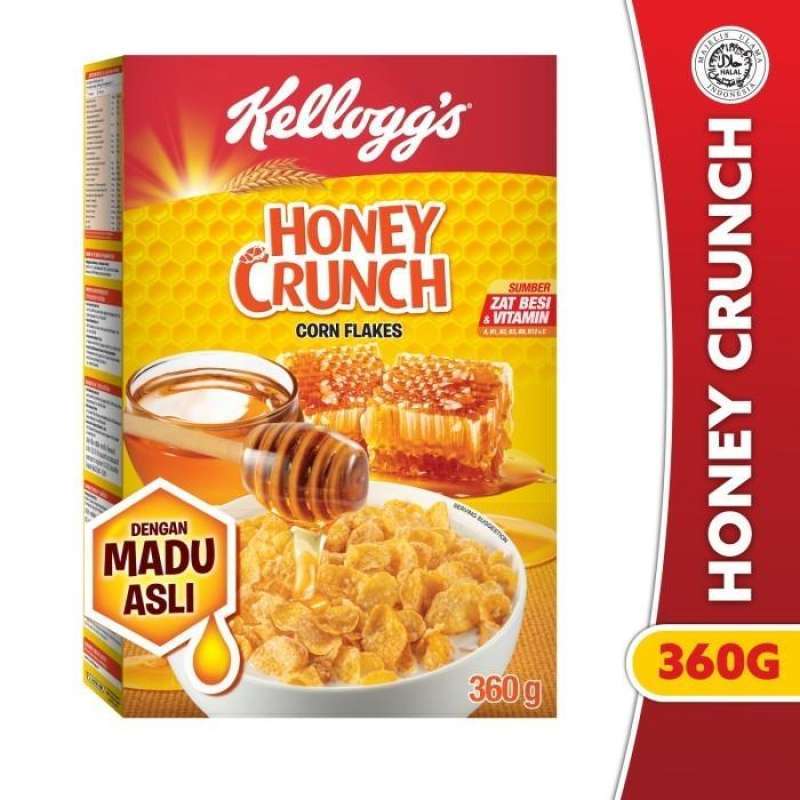 Jual Kelloggs Honey Crunch Corn Flakes Sereal 360g di Seller All in One ...