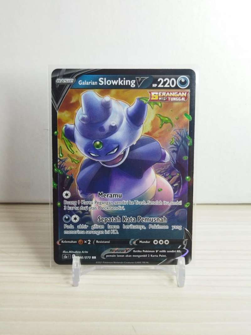 Jual Kartu Pokemon TCG Indonesia Galarian Slowking V RR di Seller SyllogiID - Semanggi-2, Kota ...