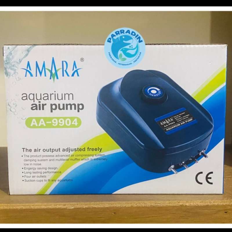 Jual Amara Aa9904 Aquarium Air Pump 4 Lubang / Aerator / Pompa Udara di Seller DENTA PET SHOP ...