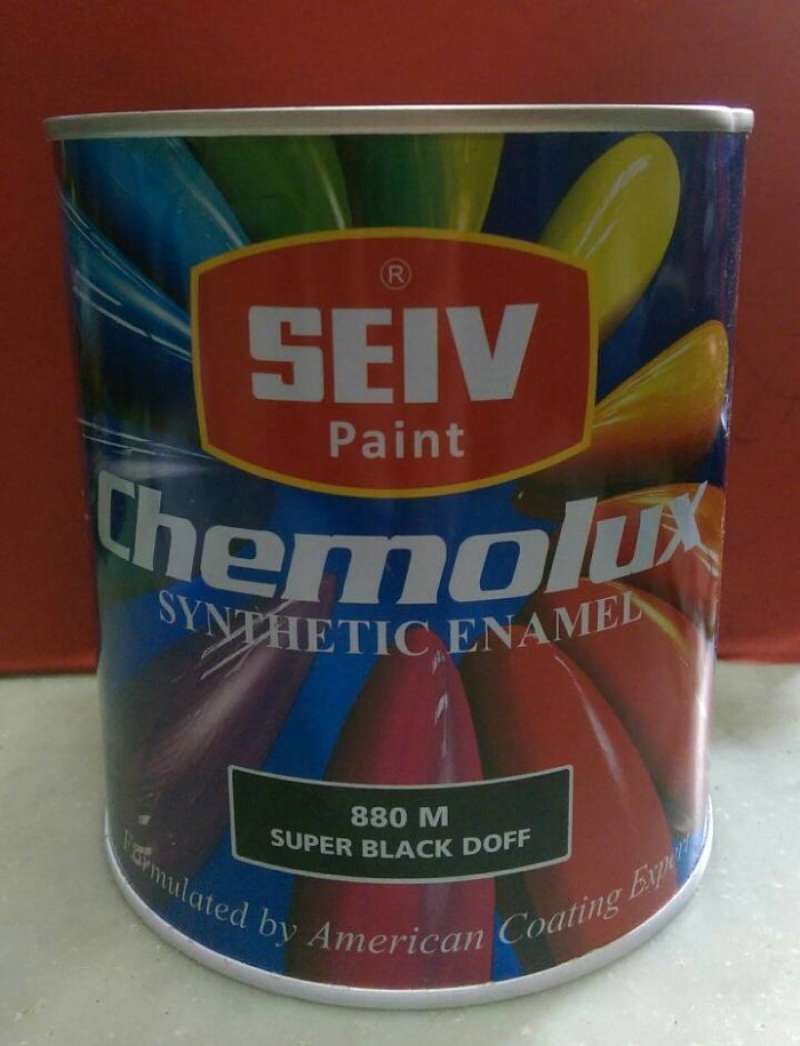 Promo Cat Besi Kayu Seiv Chemolux Super Black Doff 1 Liter / Hitam Dop ...