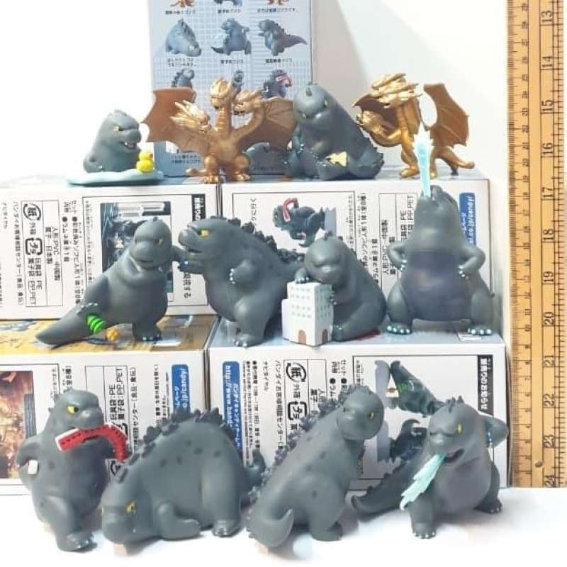 Jual Figure Set 12 Godzilla Chibi Mini Kaiju Monster Ghidorah Di Seller ...