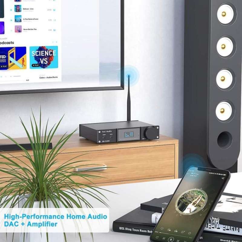 Jual Audio Bluetooth 5.0 Amplifier 2.1 Channel Stereo Amp Receiver With ...