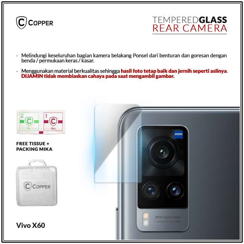 Promo Vivo X60 - Copper Tempered Glass Kamera Diskon 35% di Seller Copper Indonesia - Kota ...