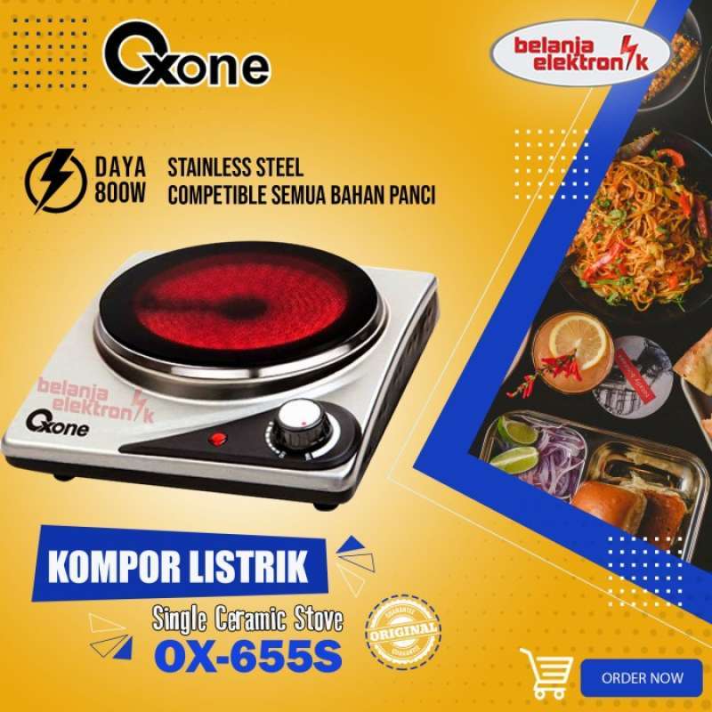Promo KOMPOR LISTRIK 1 TUNGKU OXONE SINGLE CERAMIC STOVE OX-655S - Multicolor Diskon 23% di ...