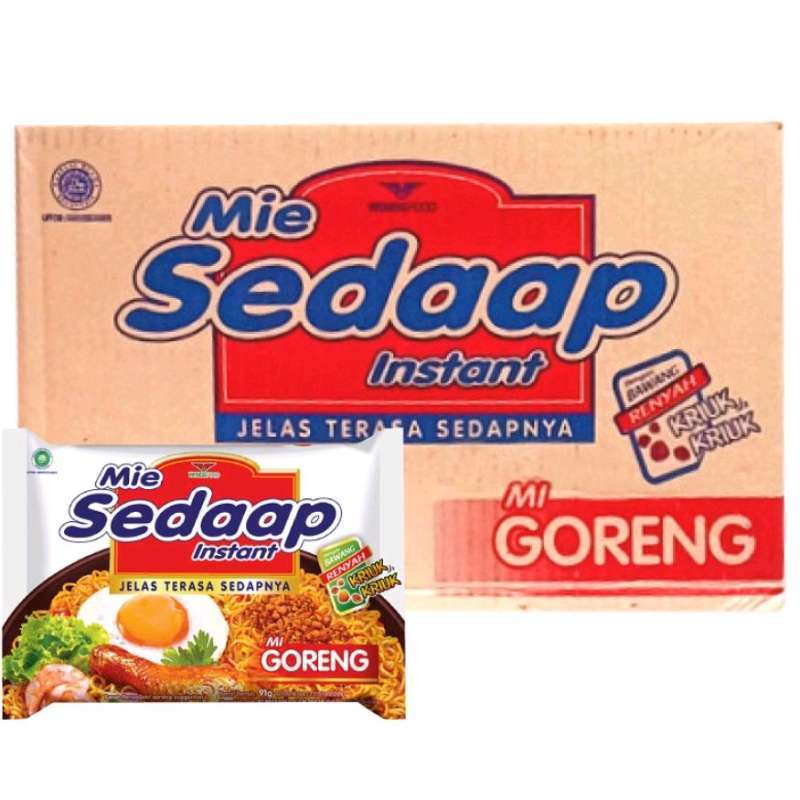 Jual Sedaap Mie Instan Goreng 90 g - Karton di Seller Toko Yumna13 ...