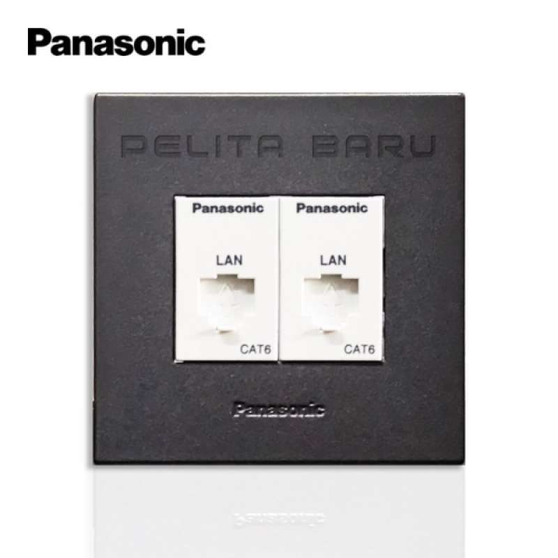 Jual Outlet Data Cat6 Ganda Panasonic Style E Hitam & Putih Di Seller ...