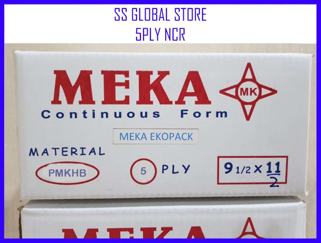 Jual KERTAS KOMPUTER/CONTINUOUS FORM 91/2 X11 5PLY NCR MEKA EKOPACK di ...