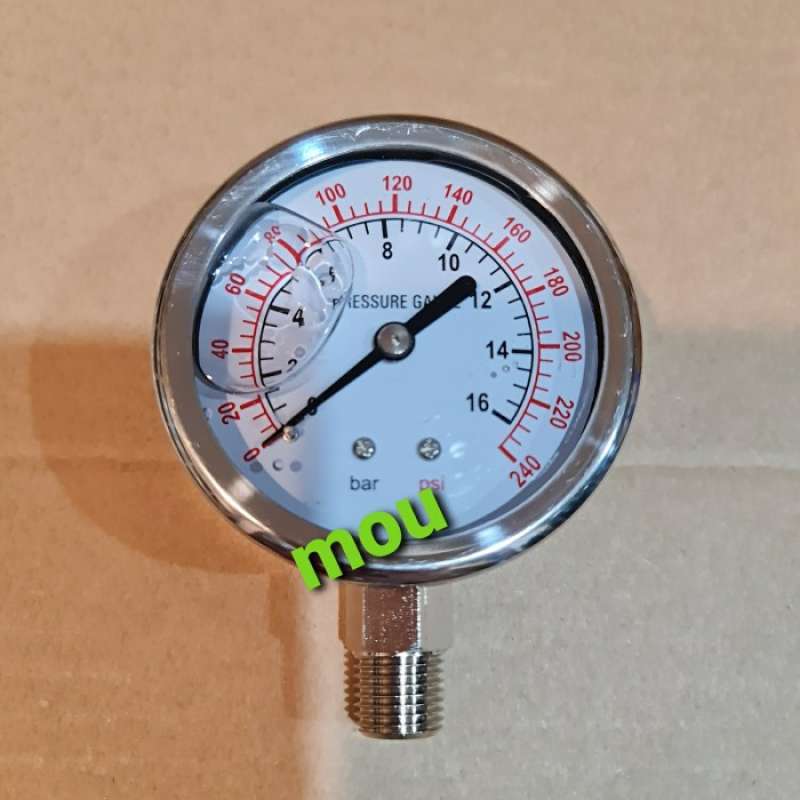 Promo Pressure Gauge 7 Bar & 16 Bar Diskon 25% Di Seller Odettee Shop ...