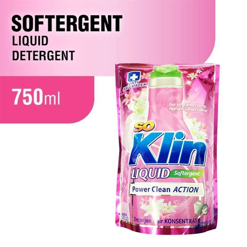 Jual So Klin Liquid Detergent Softergent [750 mL] di Seller Neyo_mart ...