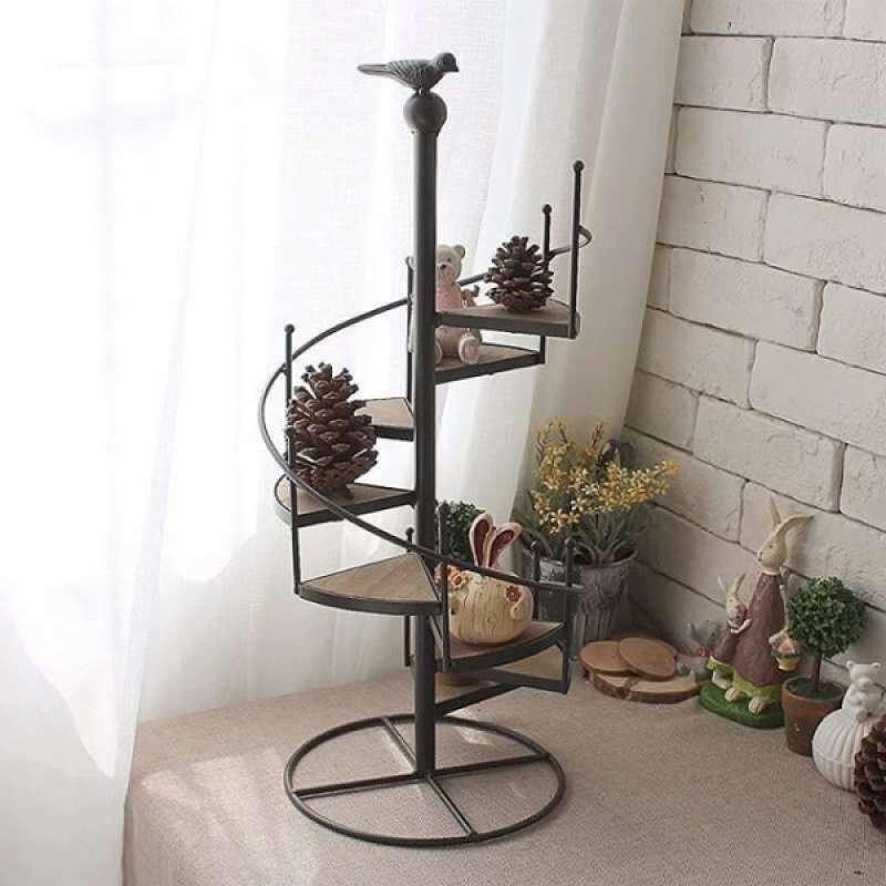 Jual Rak Besi Untuk Bunga Dan Pajangan Motif Tangga Dan Burung di ...