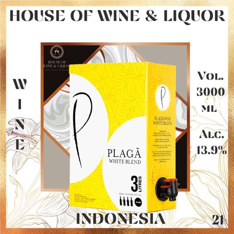 Promo Plaga Wine White Blend Cask Wine [3 L] Diskon 12% di Seller House ...