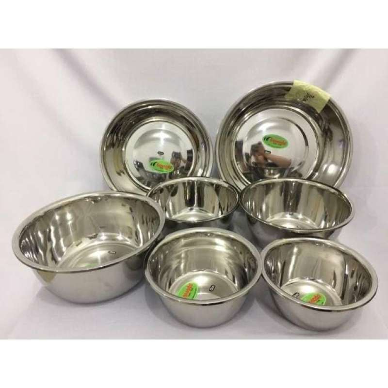 Jual Baskom stainless komodo / Baskom korea Mixing bowls 24cm atau di ...