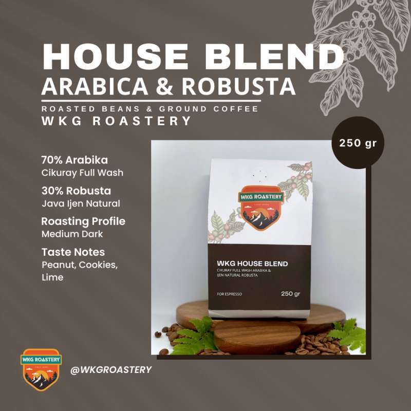 Jual Kopi House Blend 250gr di Seller WKG Roastery - Kota Bandung, Jawa ...
