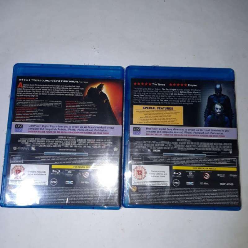 Jual Blu-ray Original Region Free Batman Begins Dan The Dark Knight Di Seller Movie And Book ...