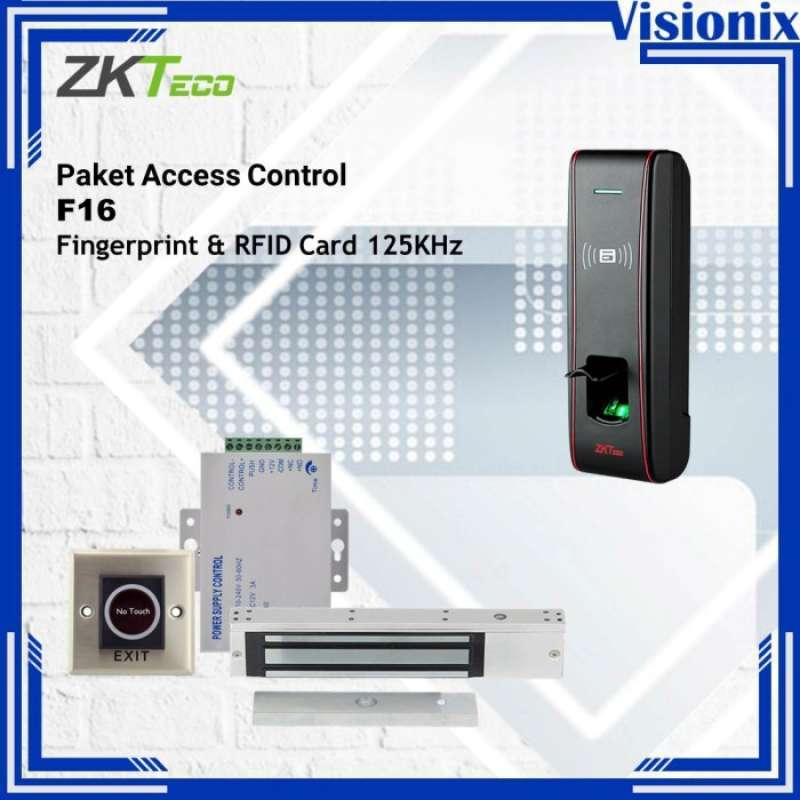 Jual Paket Access Door ZKTeco F16 Fingerprint Access Control di Seller Eudora - Kamal Muara ...