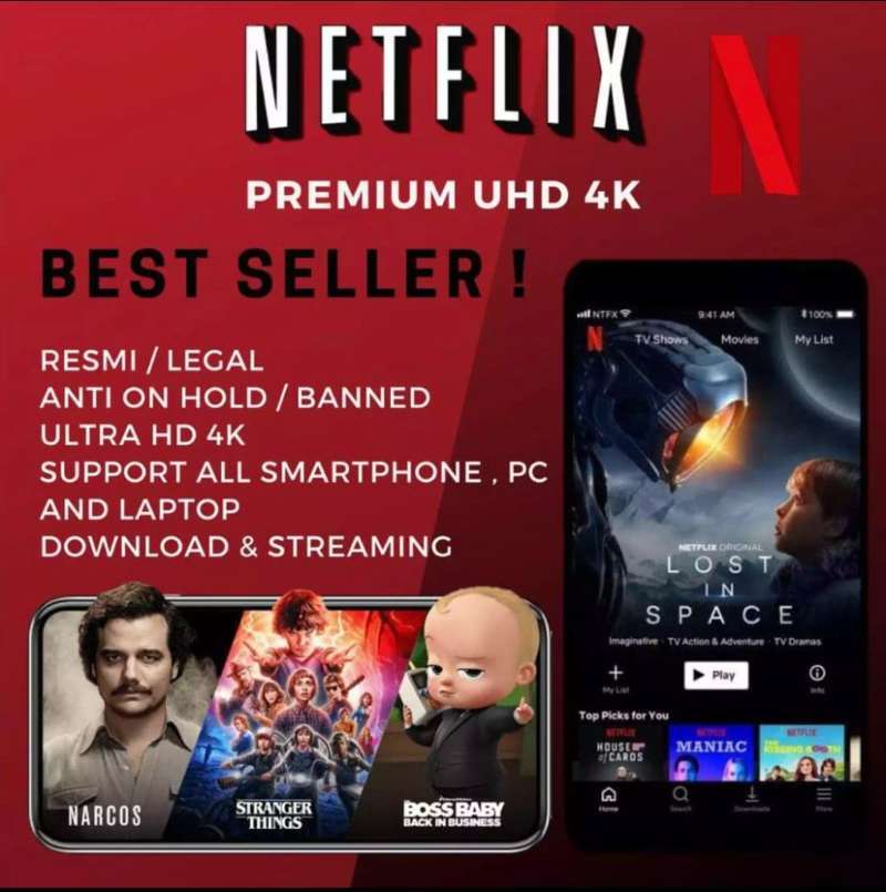 Jual NETFLX PREMIUM 1 BULAN ANTI ON HOLD di Seller digital happiness - Tajur, Kota Tangerang ...