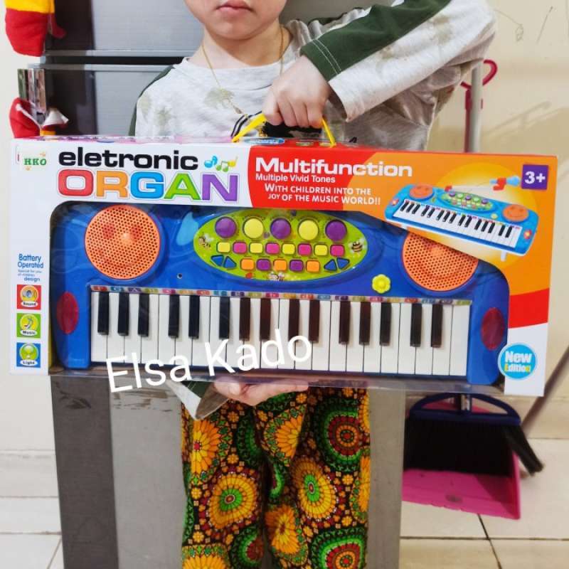 Promo Mainan Piano Keyboard Microphone Electronic Organ Multifunction ...